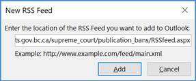 Supreme Court - Publications Bans Nofification